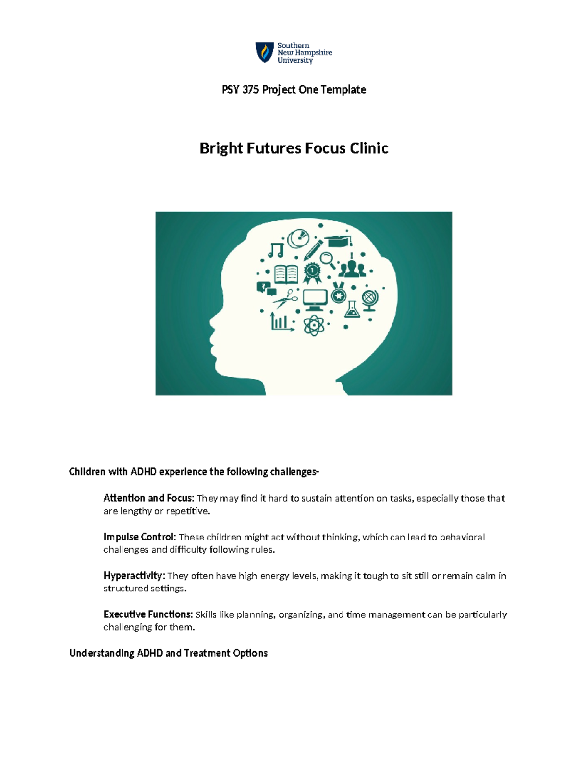 PSY 375 Project One - PSY 375 Project One Template Bright Futures Focus ...
