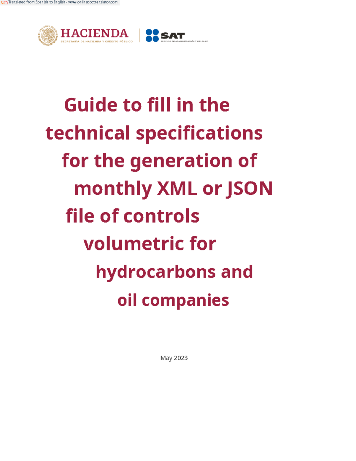 Guia Xmljson Mensual Information For Xml Coding Guide To Fill In The Technical