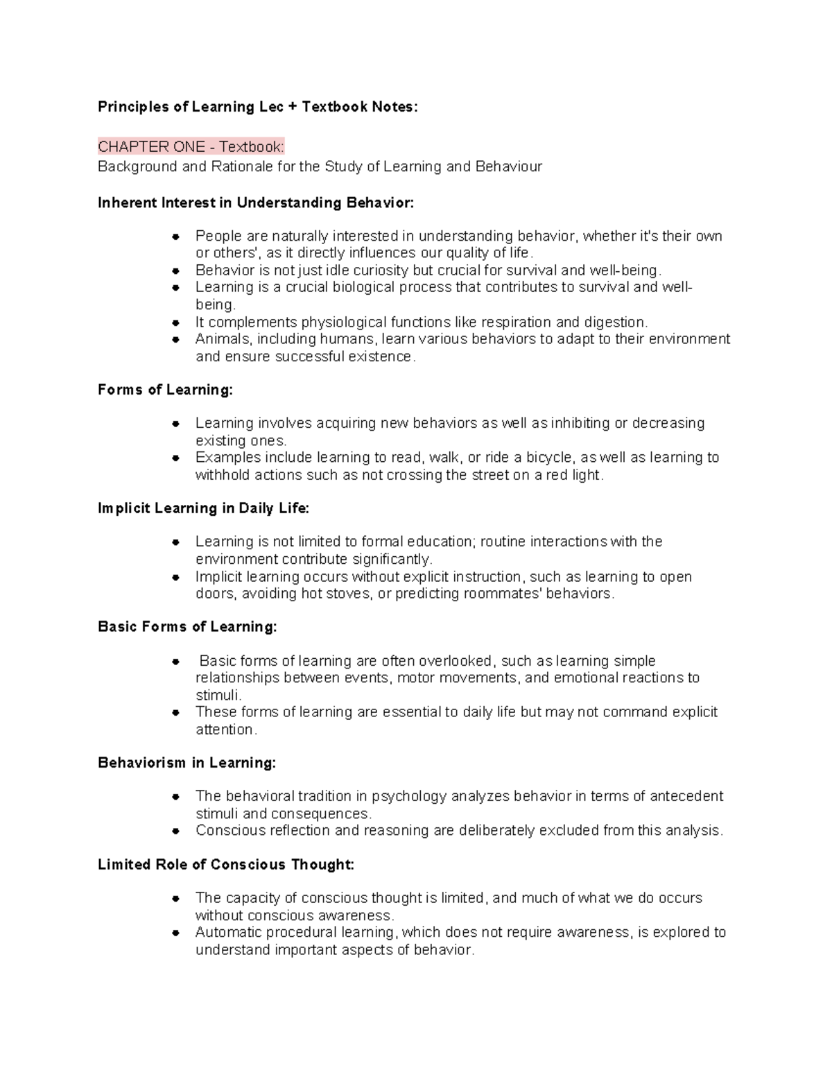 Principles of Learning Textbook - Principles of Learning Lec + Textbook ...