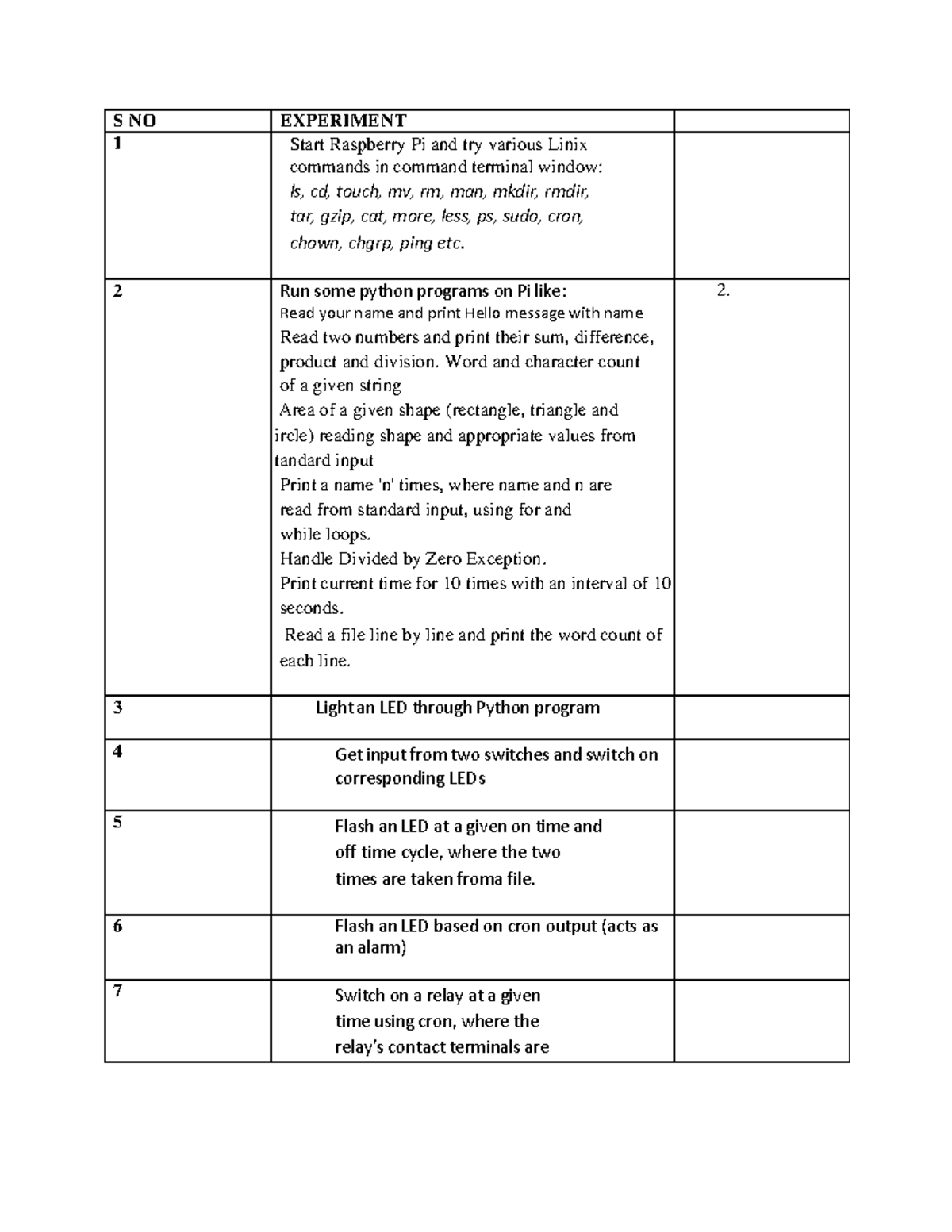 Iot-lab-manualedited - lOMoAR cPSD| 2233607 S NO EXPERIMENT 1 Start ...