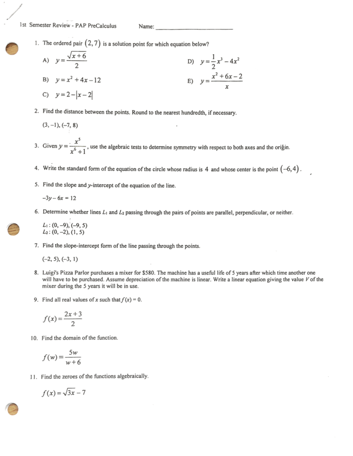 1st 9 weeks review 2 - Studocu