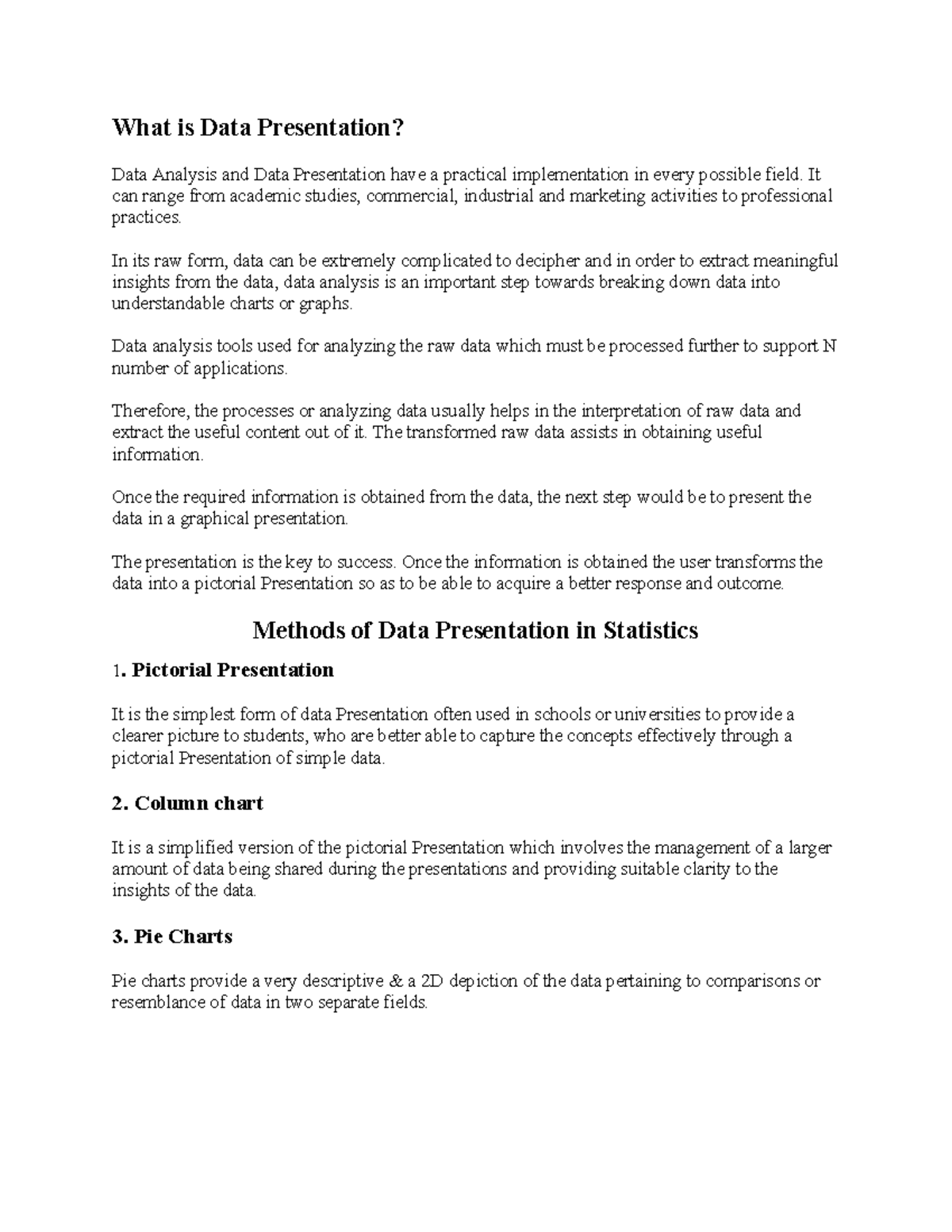 What is Data Presentation - What is Data Presentation? Data Analysis ...