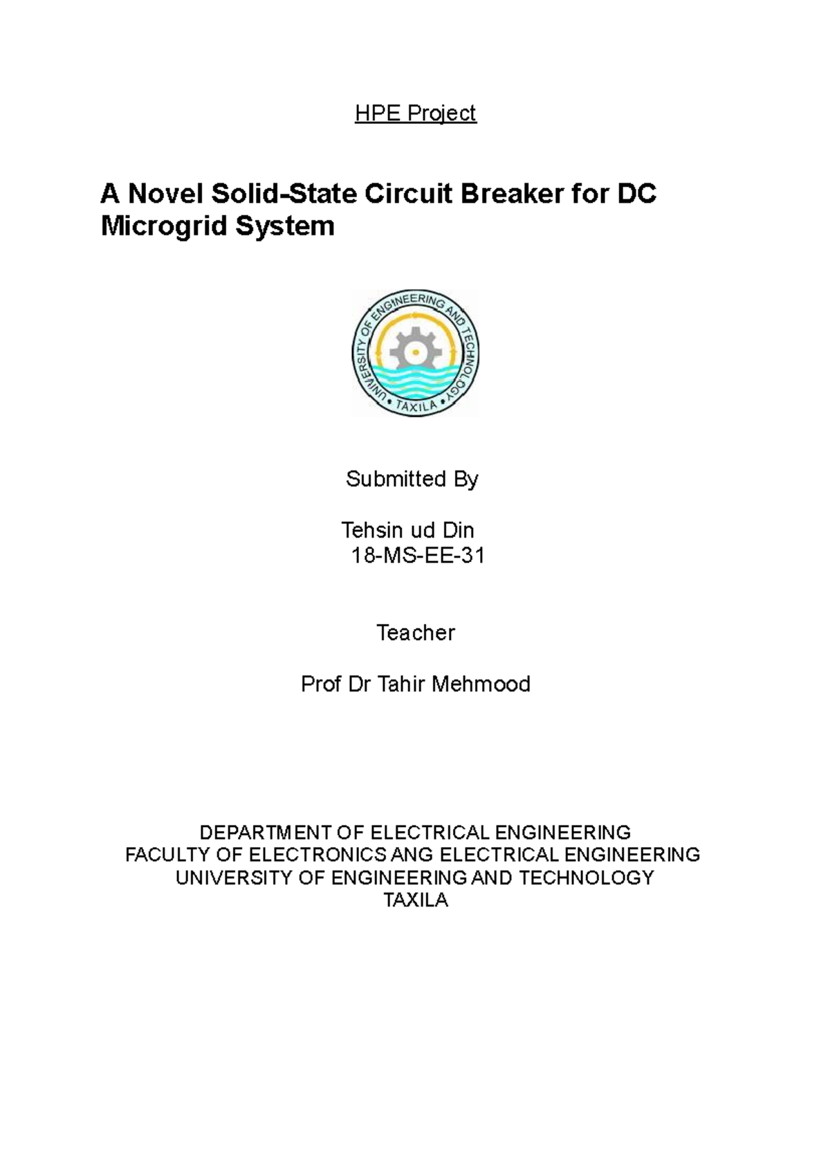 Report - Assignment with codes and practical implementation - HPE ...