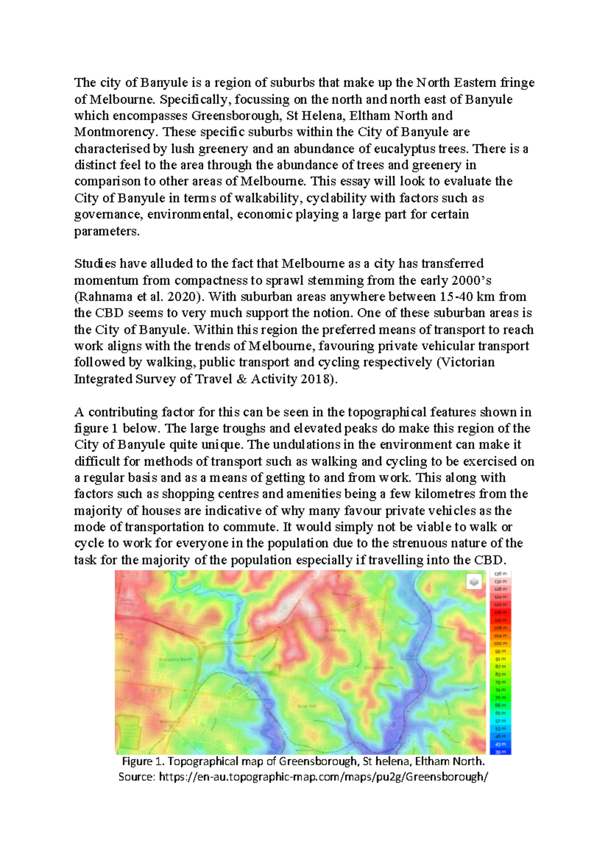 Cities A - Assignment - The city of Banyule is a region of suburbs that ...