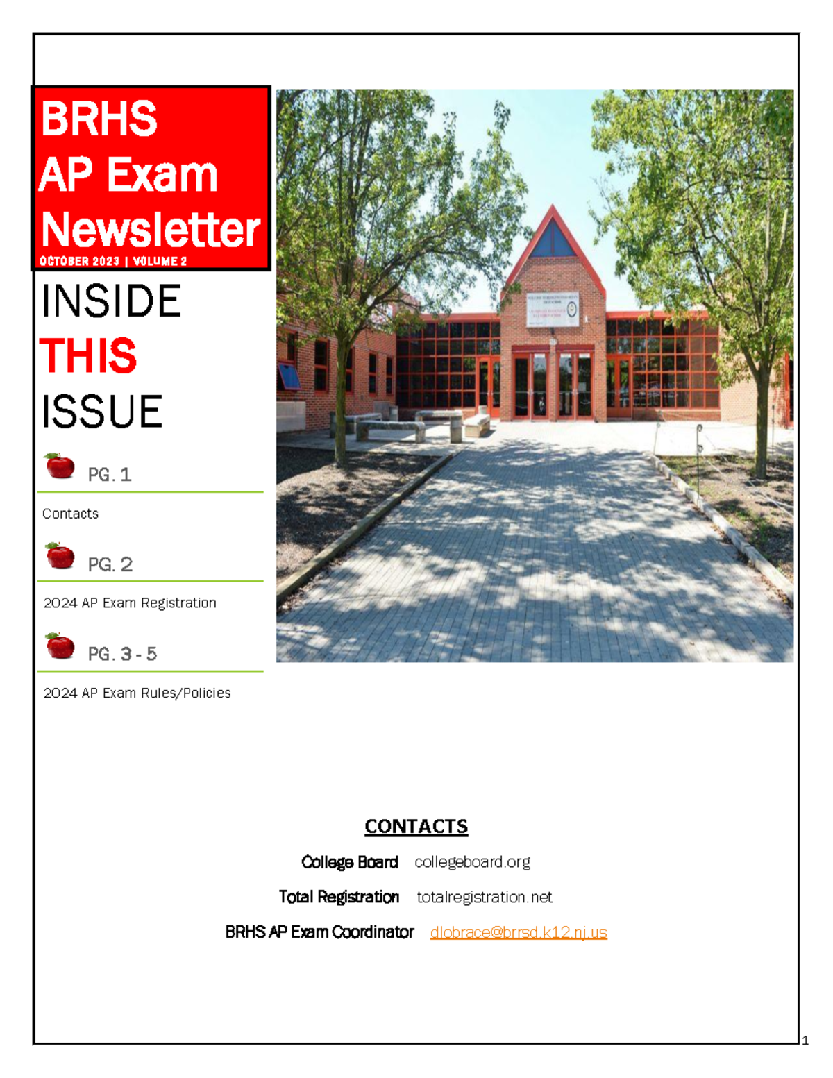 AP newsletter - nojwbdqjkwehqwje - BRHS AP Exam Newsletter OCTOBER 2023 ...