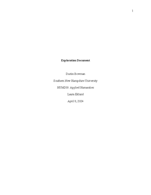 Milestone two - Efrain Colon FAS 202: Introduction to Humanities II ...