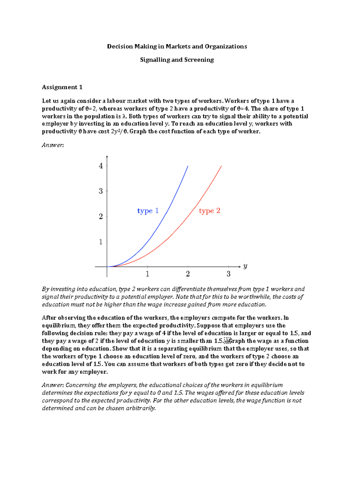 Dmmoassignments(5)Signaling - Decision Making in Markets and ...