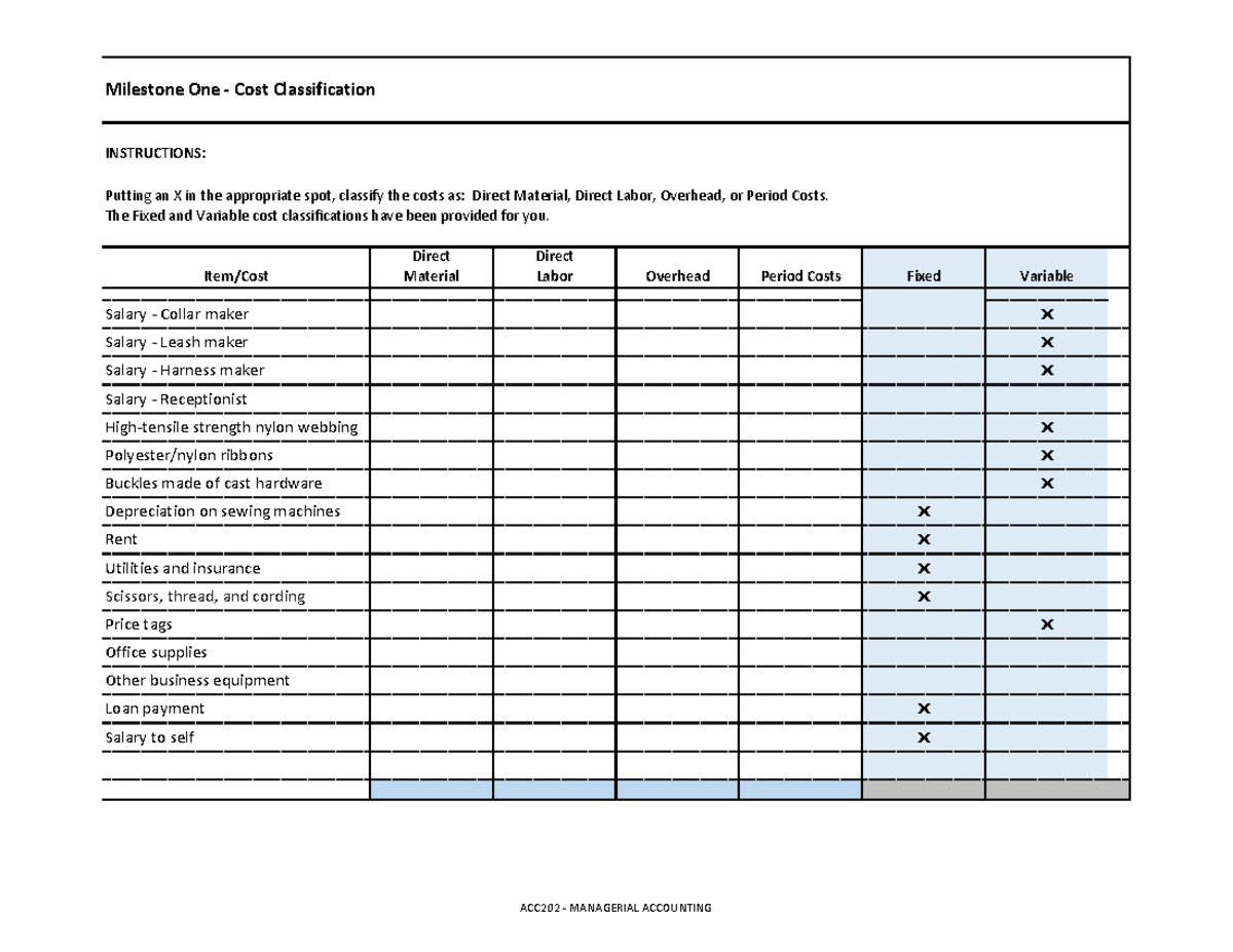 Cost clarification - Specifically, you must address the following ...
