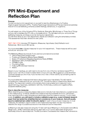 PPI Part Two Experiment and Journal Example - Experiment Document Pre ...