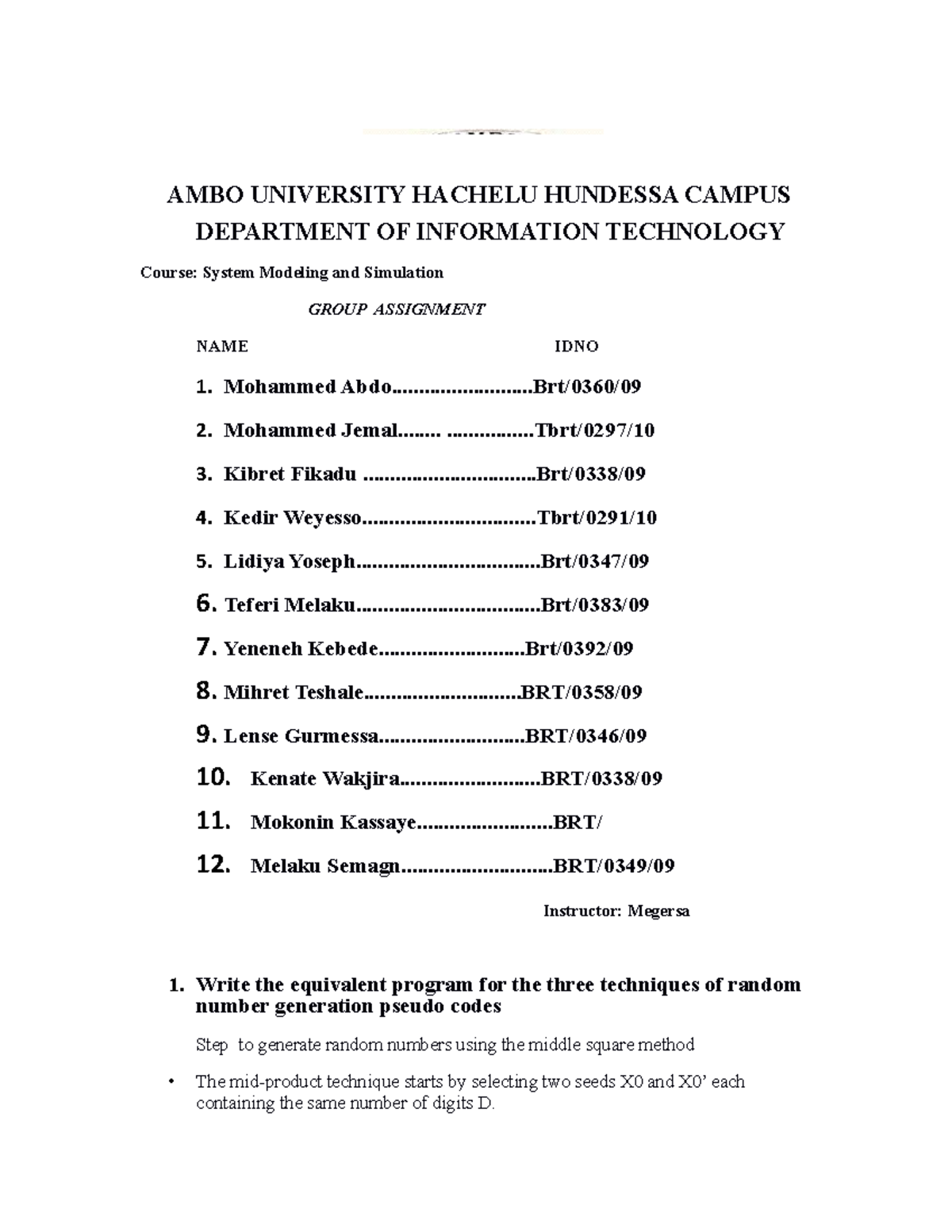 G-&5 - ghjkl;'sghfjvc kjvhdvjl - AMBO UNIVERSITY HACHELU HUNDESSA ...