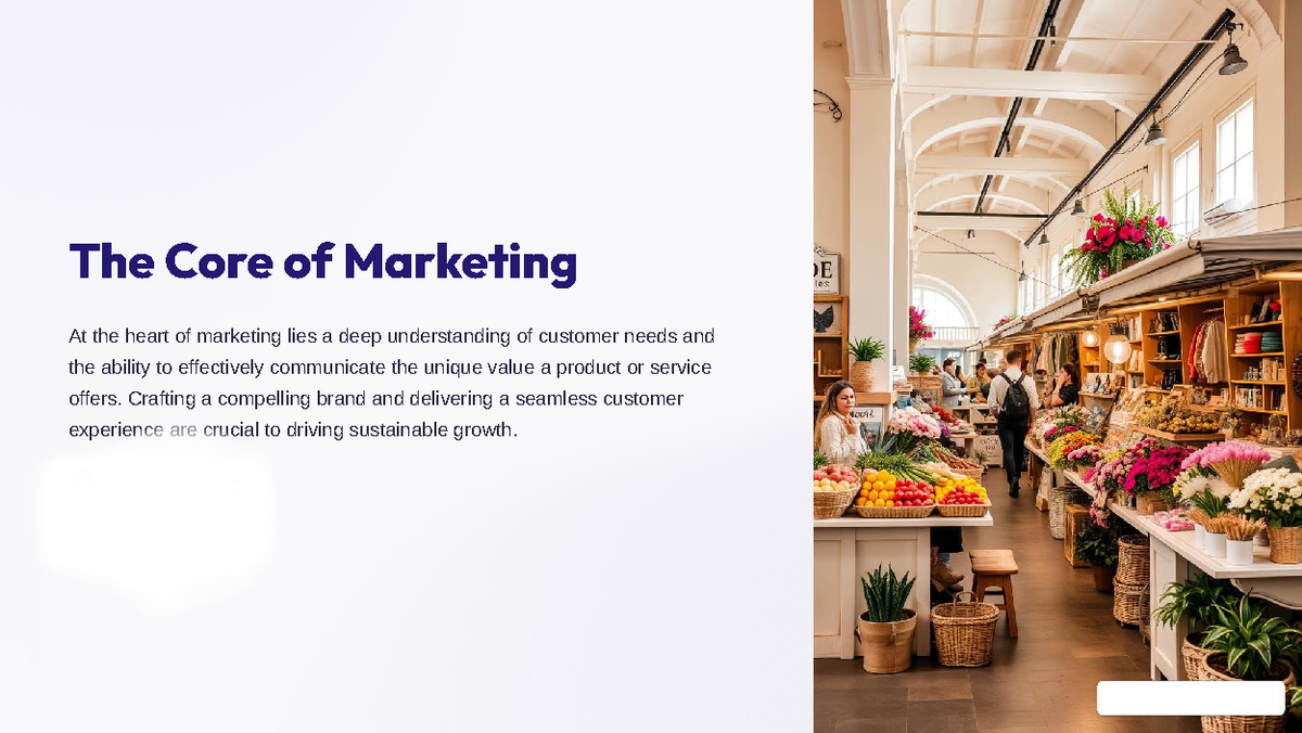 The Core of Marketing - notes - The Core of Marketing At the heart of ...