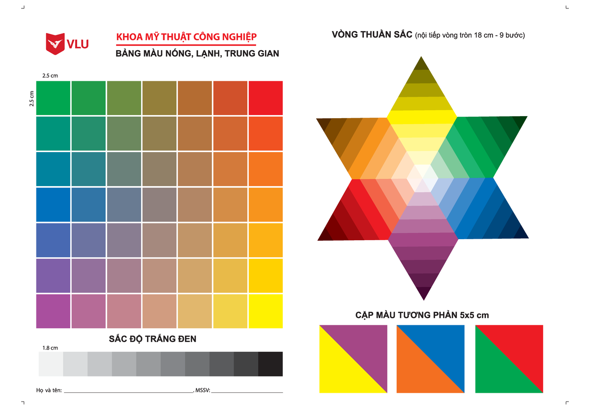 BANG MAU CO BAN 2018 - Thiết kế đồ họa - KHOA MỸ THUẬT CÔNG NGHIỆP ...