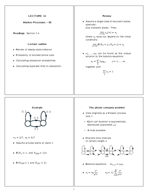 MC2 - Notas CMTD - LECTURE 17 Review Markov Processes – II Discrete ...