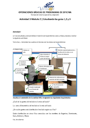 Actividad 2. Módulo 2 - modo 2 - OPERACIONES BASICAS DE PROGRAMAS DE ...