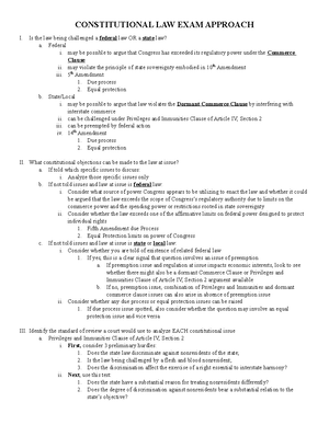 Constitutional LAW EXAM Script - CONSTITUTIONAL LAW EXAM SCRIPT I ...