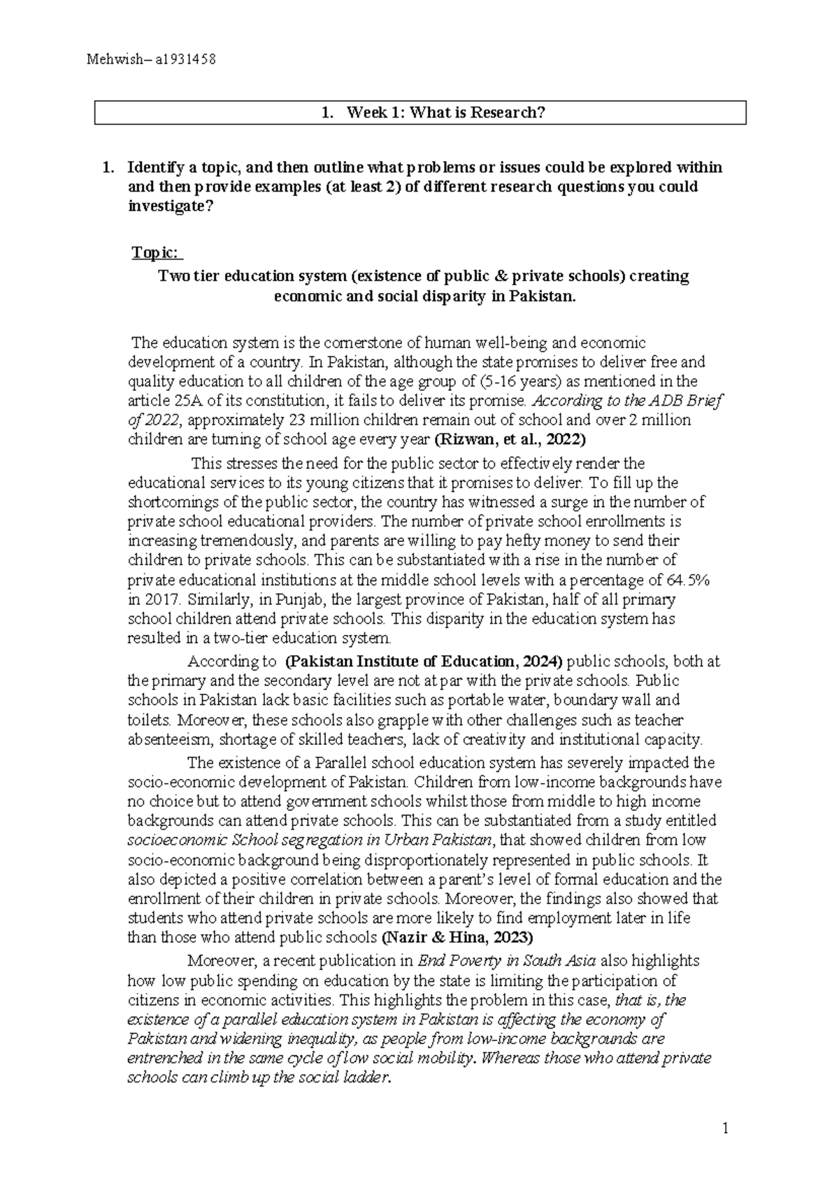 Course Journal Template - 1. Identify a topic, and then outline what ...