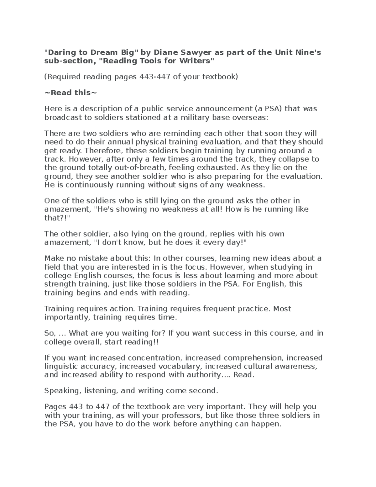 Sahil Sutariya(301217856)comm141 sec039 Daring to Dream Big - " Daring ...