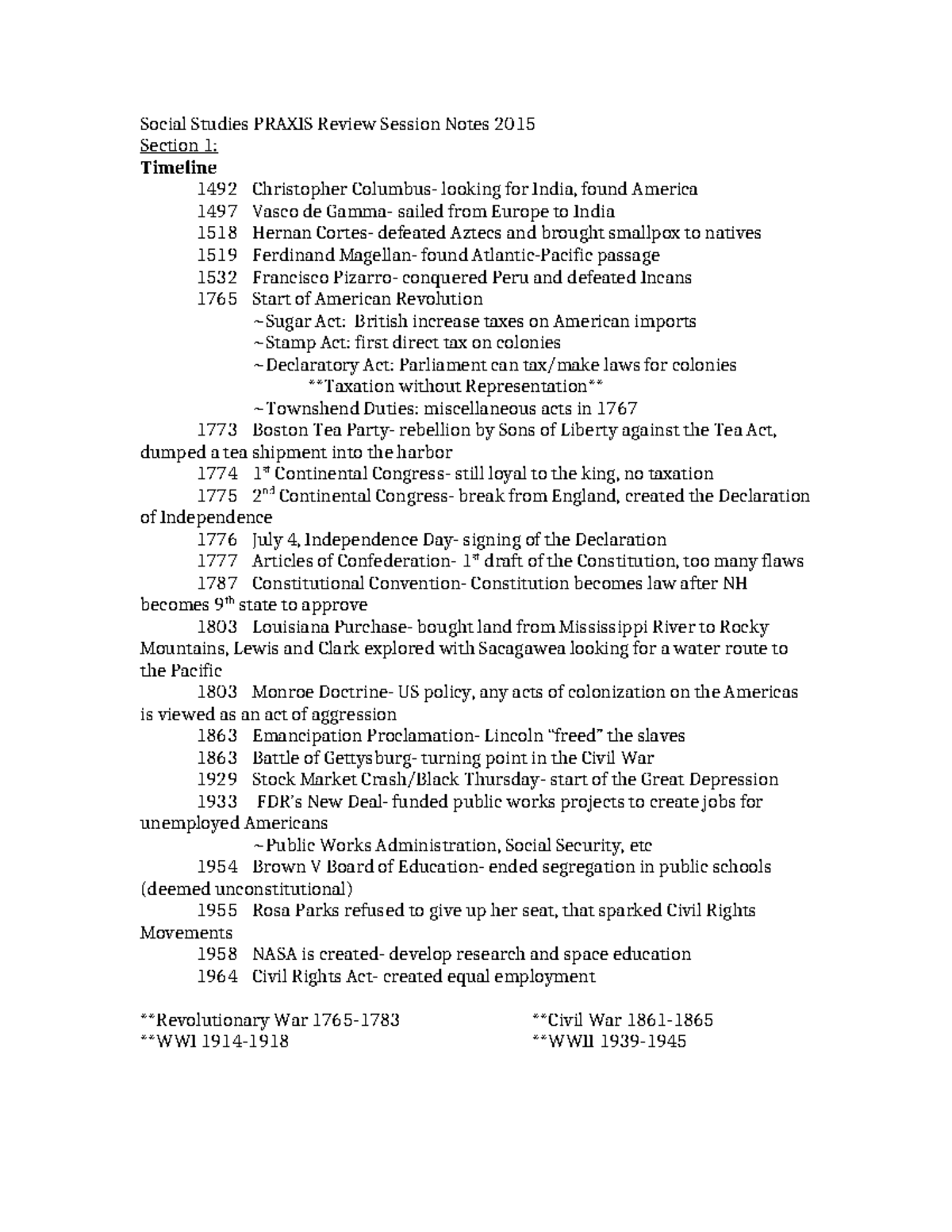 Praxis social studies 4 information sheet - Social Studies PRAXIS ...