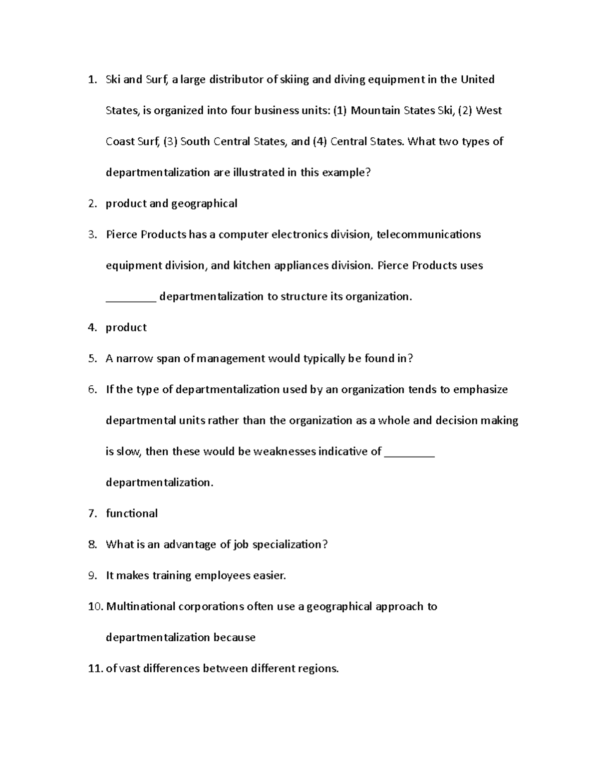 Bbus24 - *ALL are weekly quizzes. Each week we had 2-3 quizzes after ...