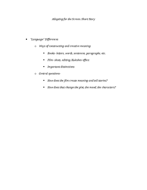 Film Review - Film Study Coursework - COMM 1851 - UofM - Studocu