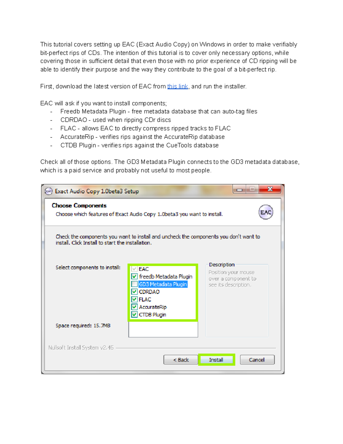 CC's EAC Setup For Perfect Rips - This tutorial covers setting up EAC ...