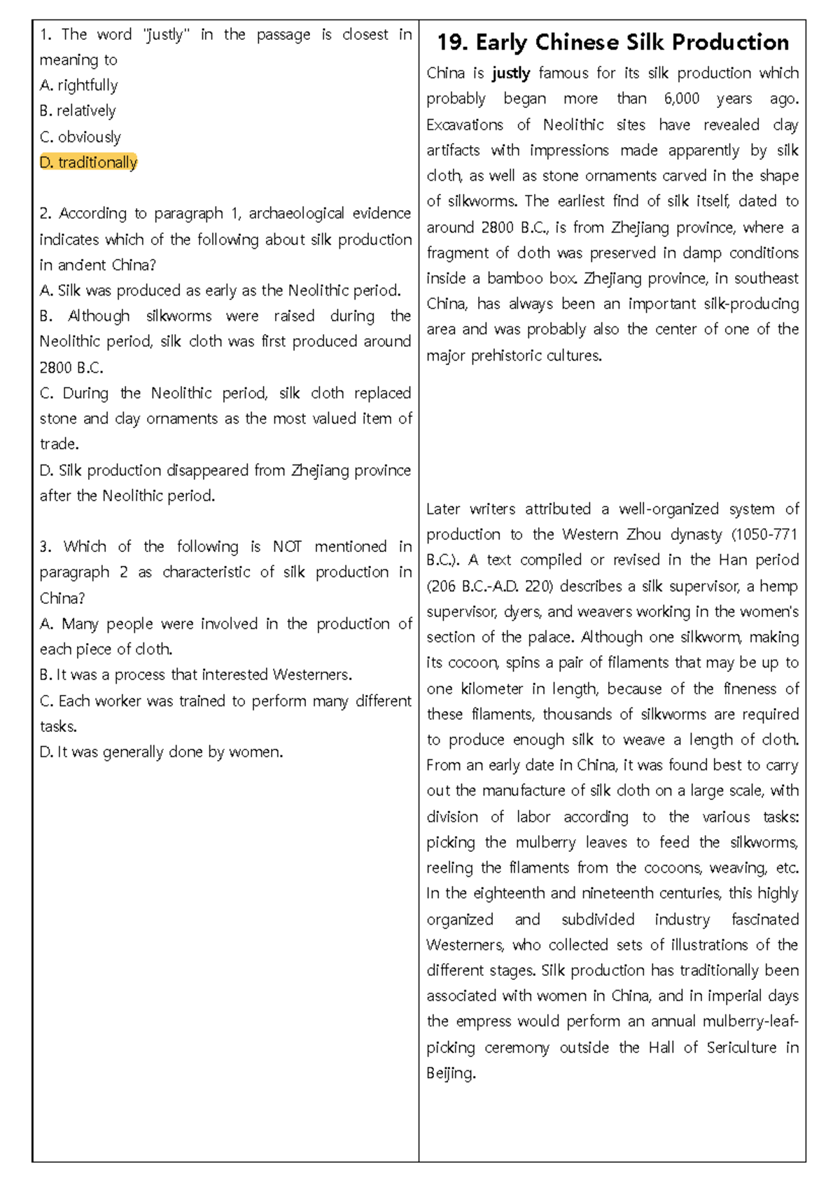 Reading 19-20 - english - The word "justly" in the passage is closest ...