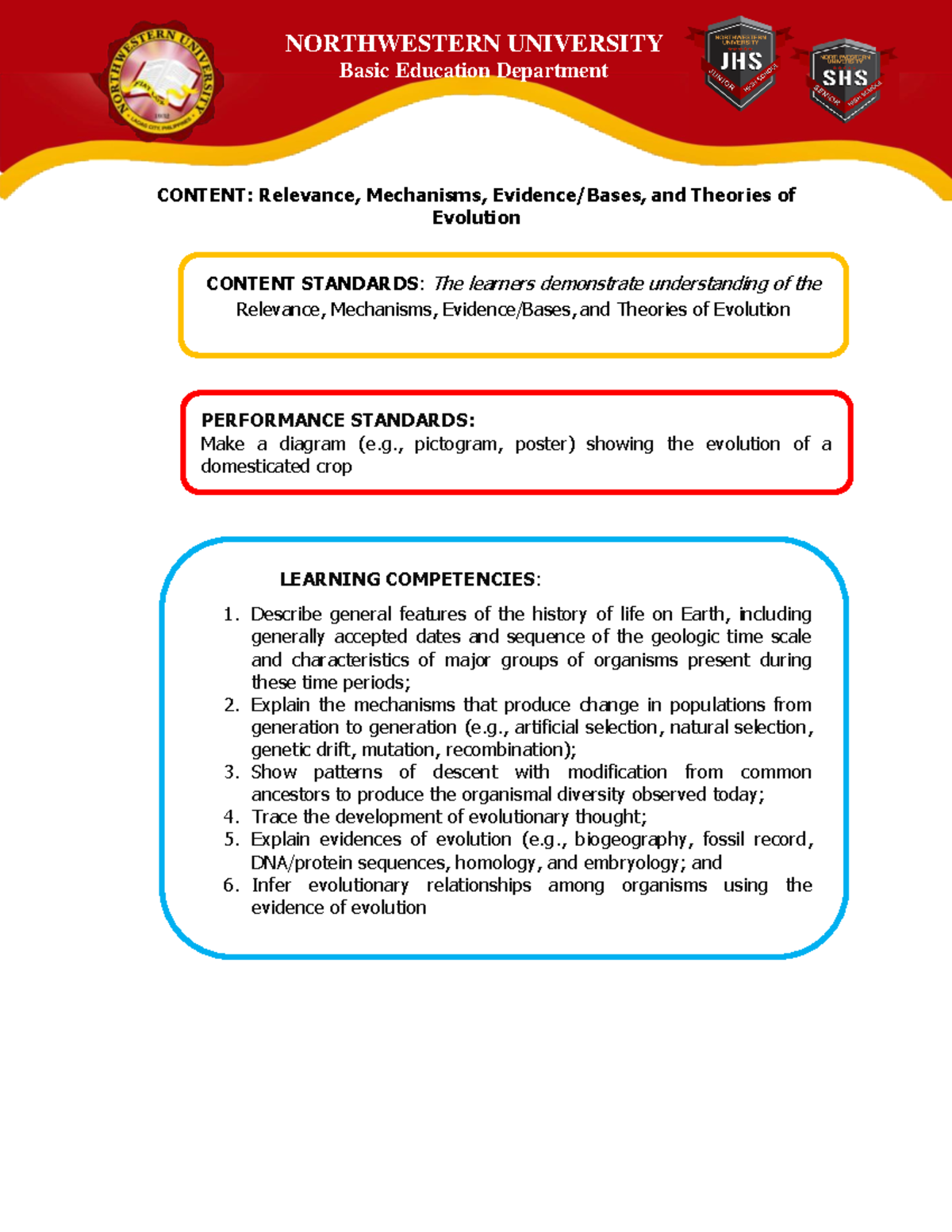 General biology 2 module 1 lesson 2.1 - lecture - Basic Education ...