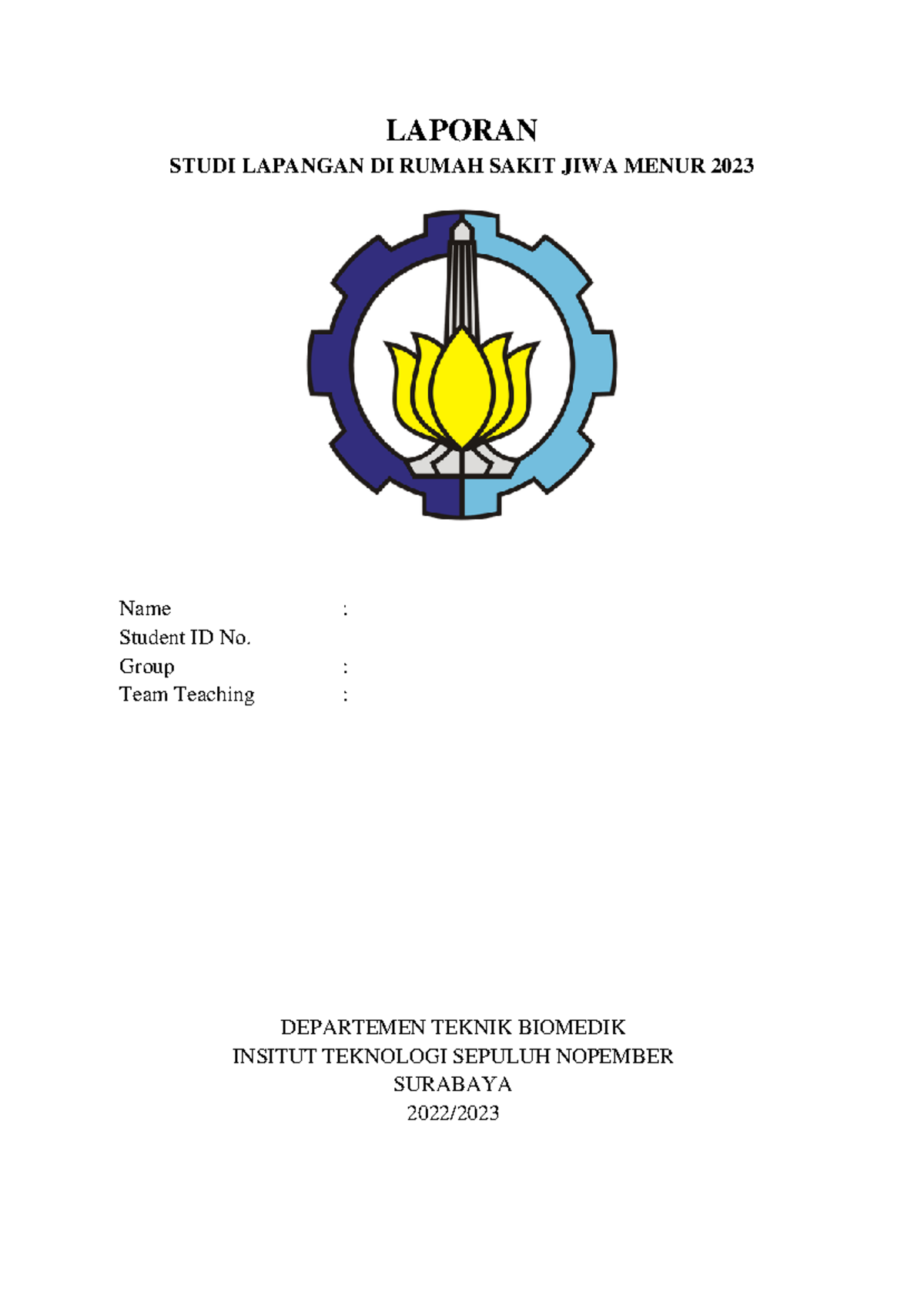 Laporan RSJ Menur Welly Herlambang 50232010 39 - LAPORAN STUDI LAPANGAN ...