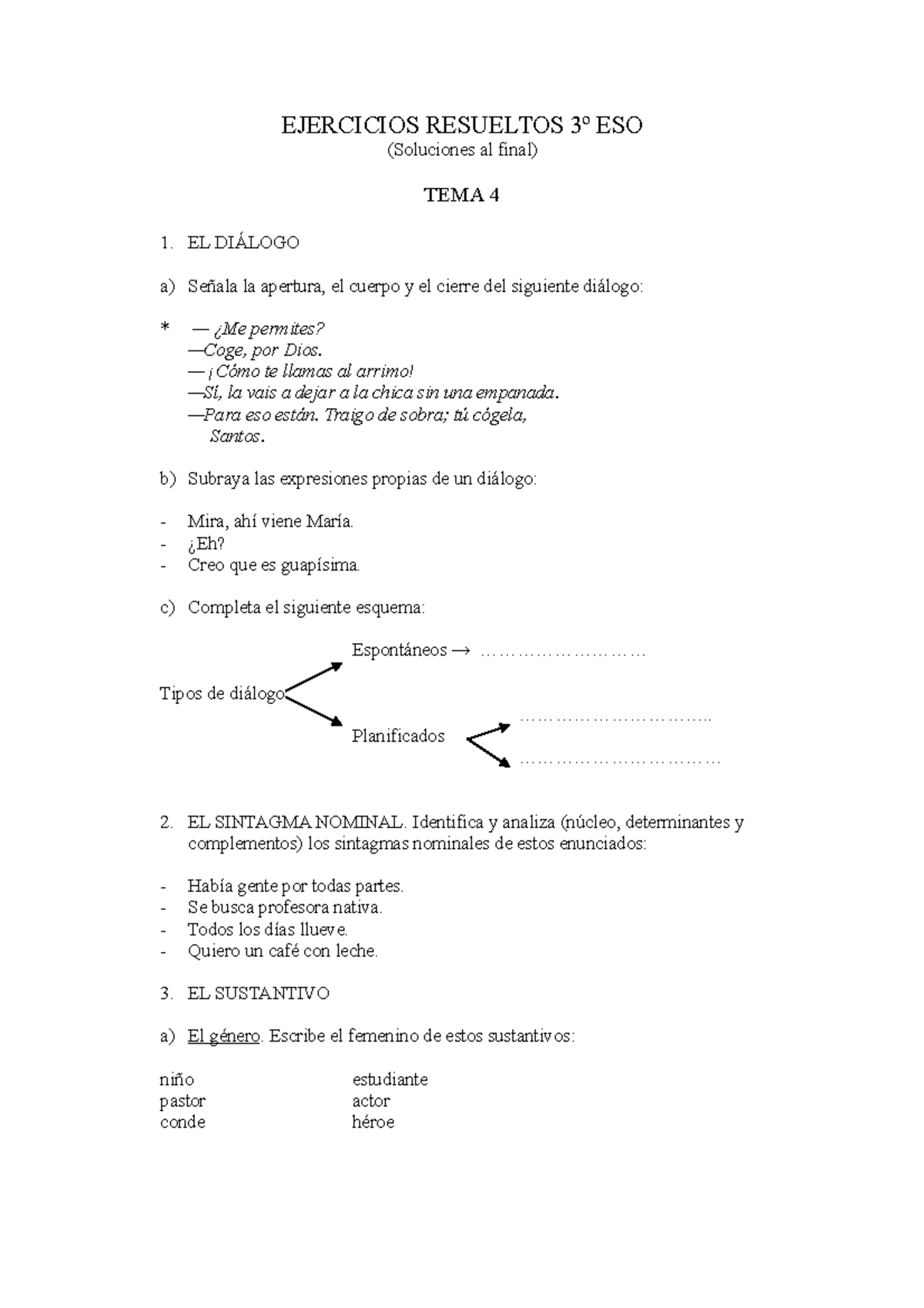 Ejercicios resueltos 3c2ba eso tema 4 - EJERCICIOS RESUELTOS 3º ESO (Soluciones al final) TEMA 4 ...