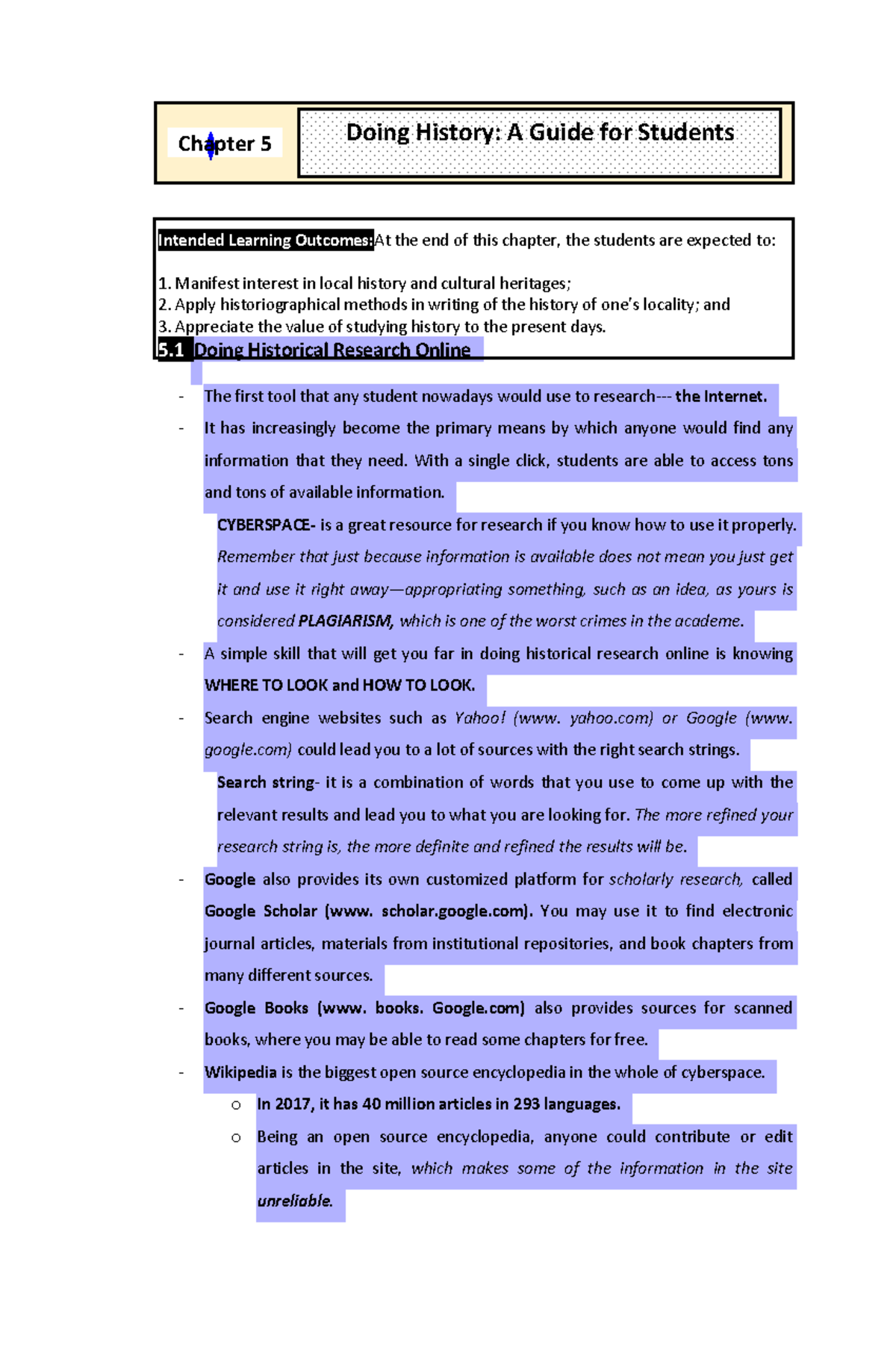 Module-content-GE-2 Remaining-Chapter - pw Intended Learning Outcomes ...