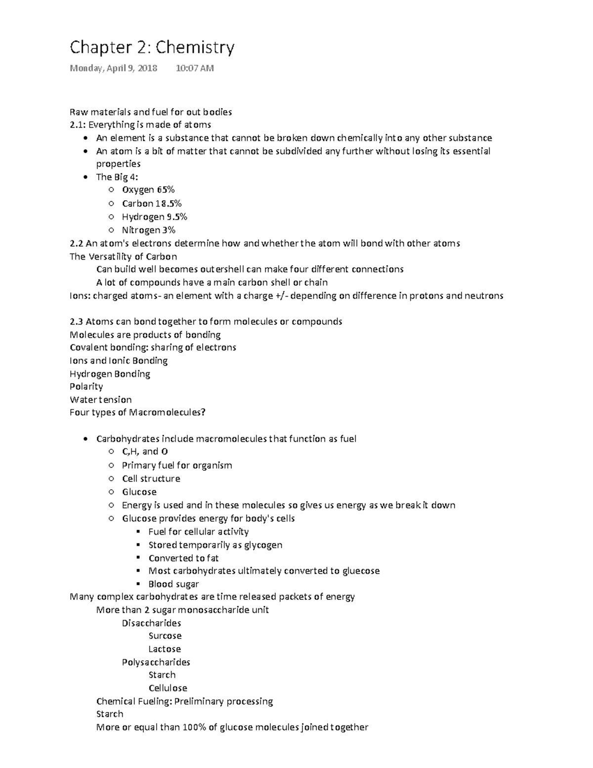 Chapter 2 Chemistry Lecture Notes 2 Warning Tt Undefined Function