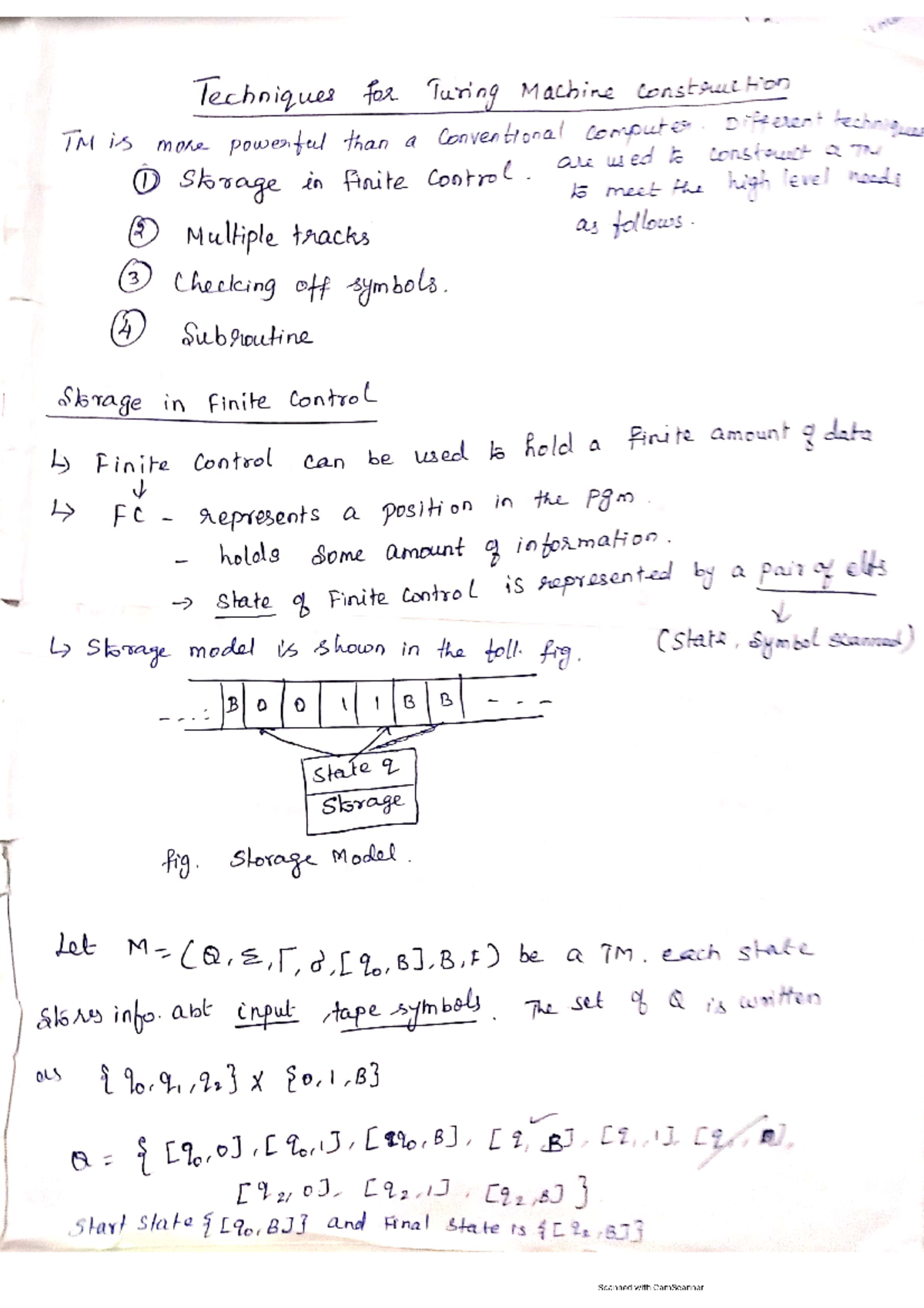 TM Construction techniques - Techniques for Turing Machine construction ...