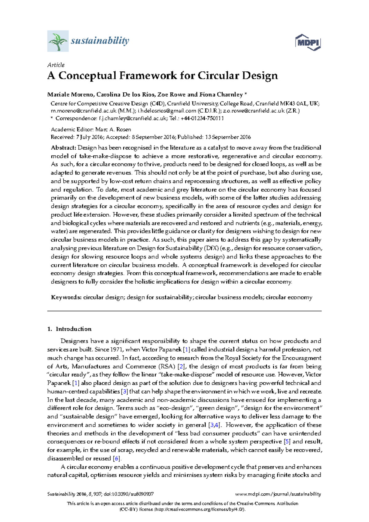 A conceptual framework for circular design-2016 - sustainability ...