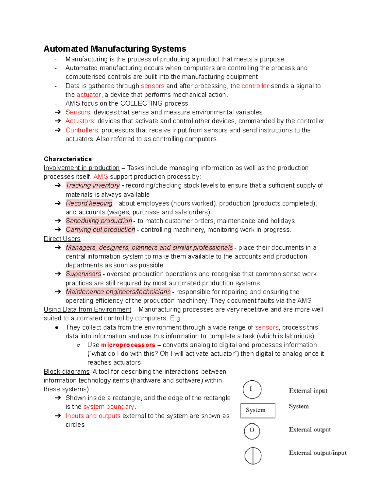Automated Manufacturing Systems – HSC Notes [Part 5] - Automated ...