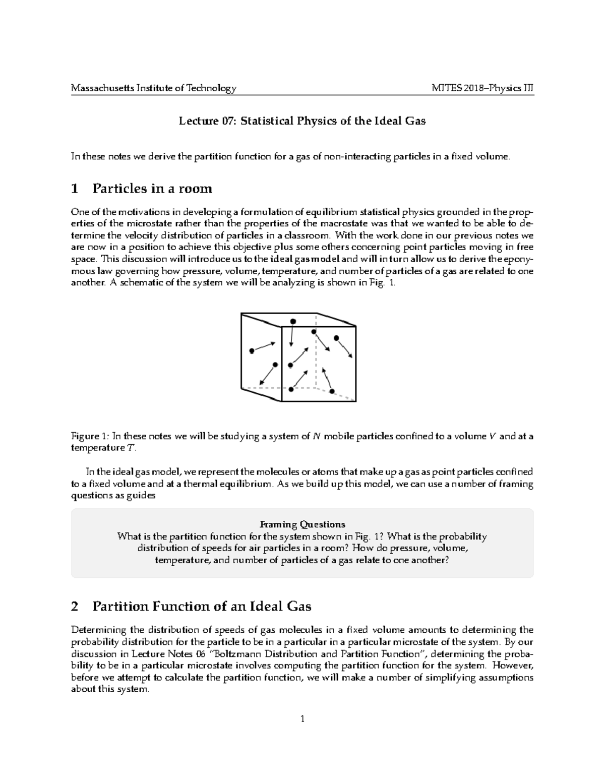 Lec7 - Lec7 - Massachusetts Institute of Technology MITES 2018–Physics ...