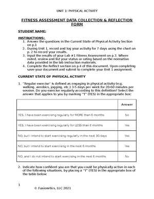 Unit2Activities Form-210527-153517 - UNIT 2: AEROBIC FITNESS UNIT 2 ...