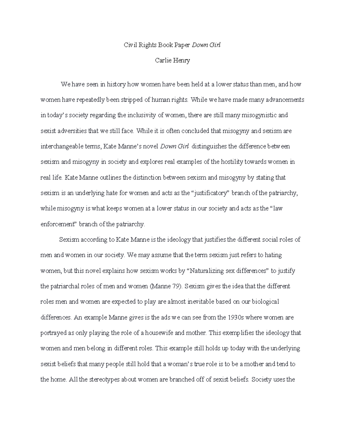 Civil Rights Book Paper Down Girl - While we have made many ...