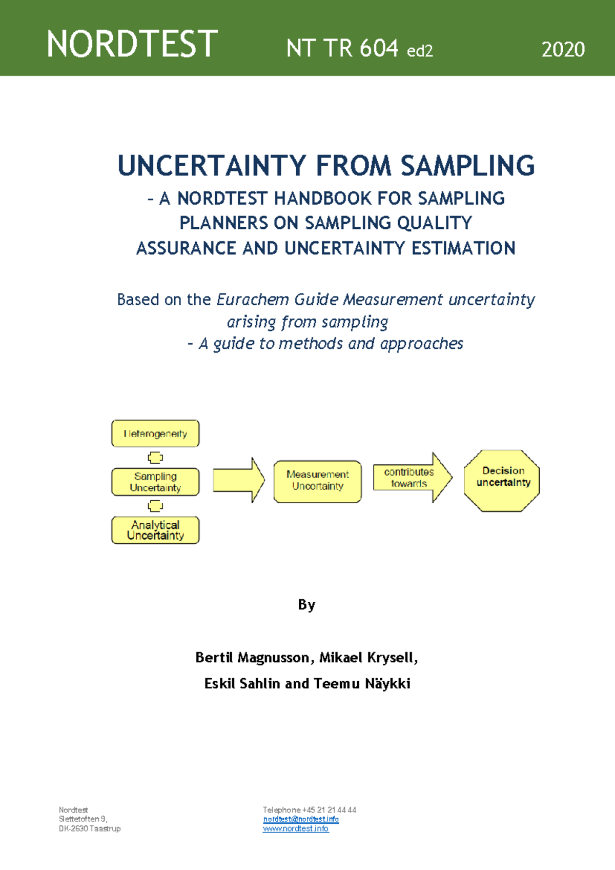 NT TR 604ed2 Nordtest Handbook for sampling - NORDTEST NT TR 604 ed2 ...