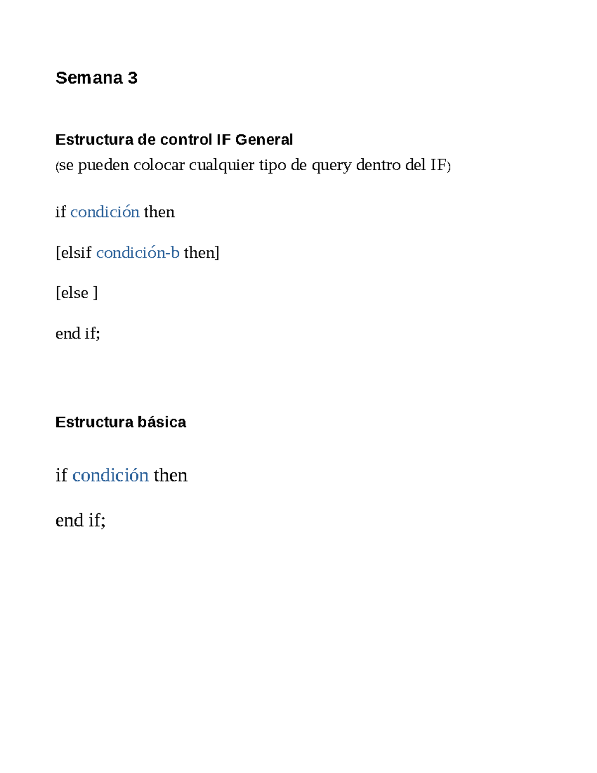 3. IF - apuntes de los contenidos importante de programación de base de ...