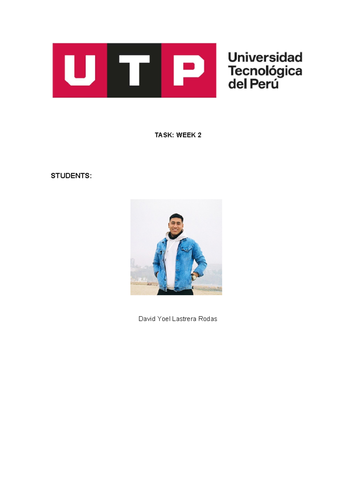 Week 2 - my douly routine - ingles, tarea - TASK: WEEK 2 STUDENTS ...