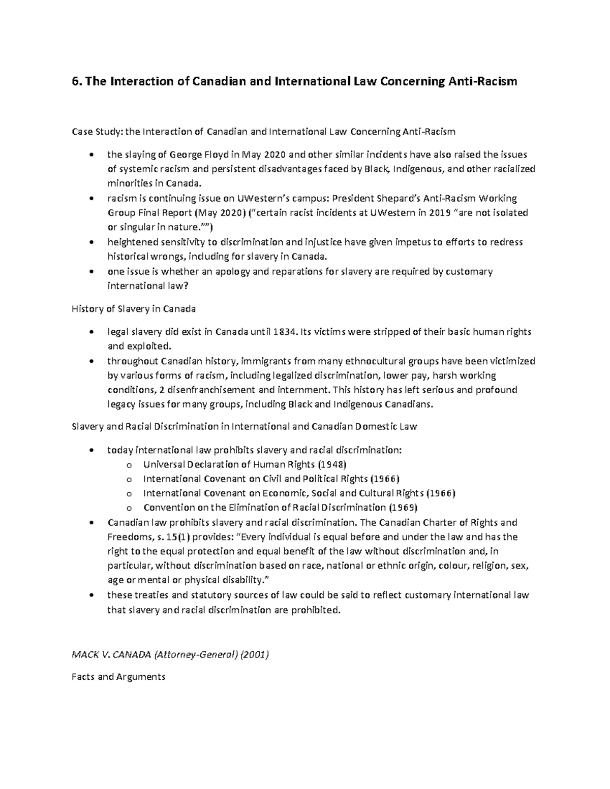 6. International Law - Concerning Anti-Racism - 6. The Interaction of ...