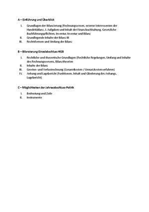 Mitschriften - Bilanzen und Steuern Wolf Teil VL 5-7 - Bilanzen und ...