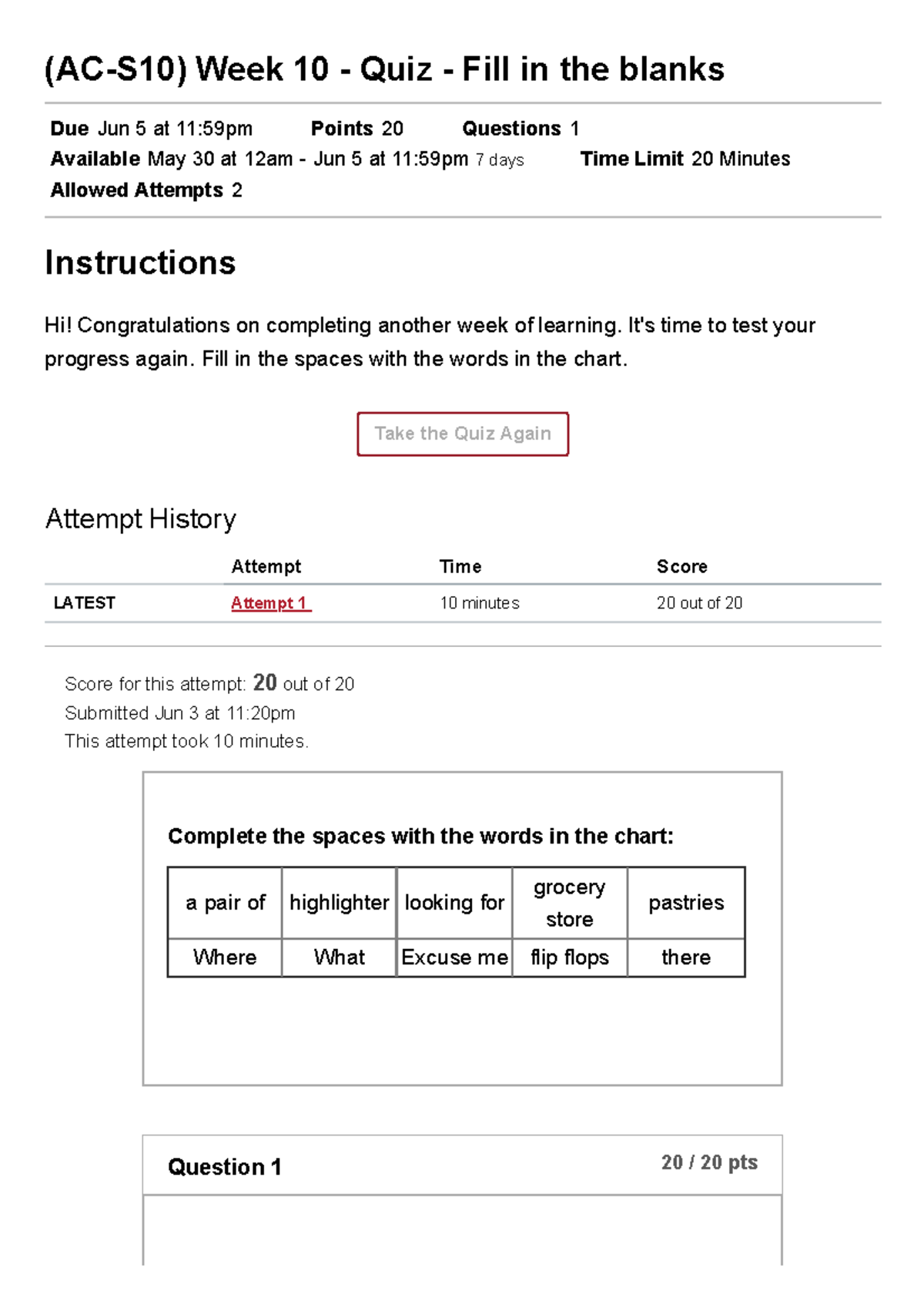 (AC-S10) Week 10 - Quiz - Fill in the blanks Ingles II (33395) - (AC-S10) Week 10 - Quiz - Fill ...