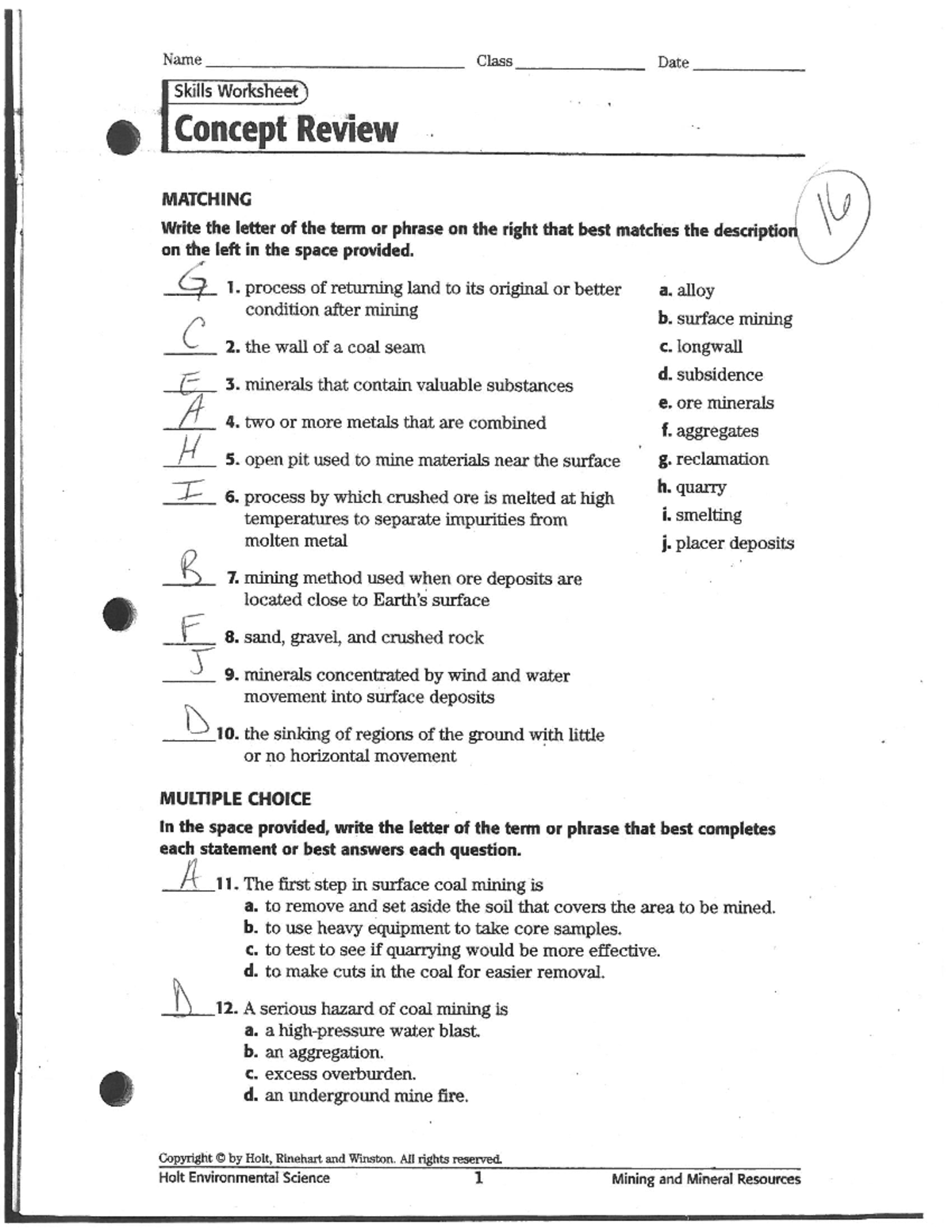 16-18 concept review key - MATH1151 - Studocu