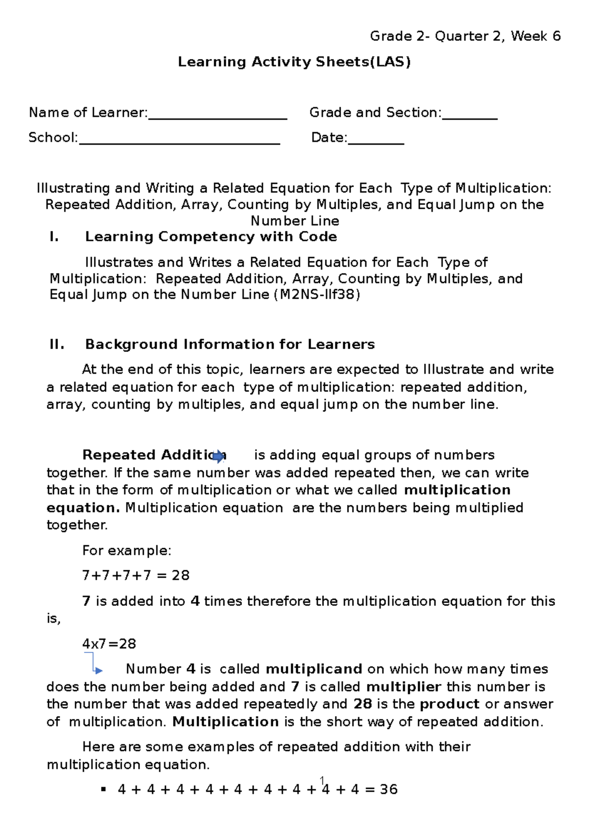 G2 Q2 6 Hadcan, Irene - Class Notes for everyone - Grade 2- Quarter 2 ...