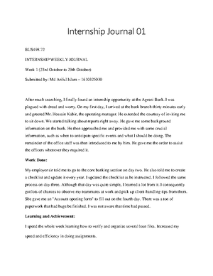 Internship report guidelines - Internship Report Guidelines Every ...