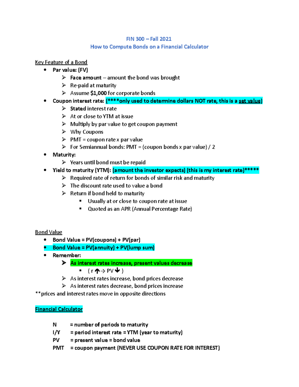 FIN 300 How To Compute Bonds FIN 300 Fall 2021 How To Compute Bonds fin-300-how-to-compute-bonds-fin-300-fall-2021-how-to-compute-bonds