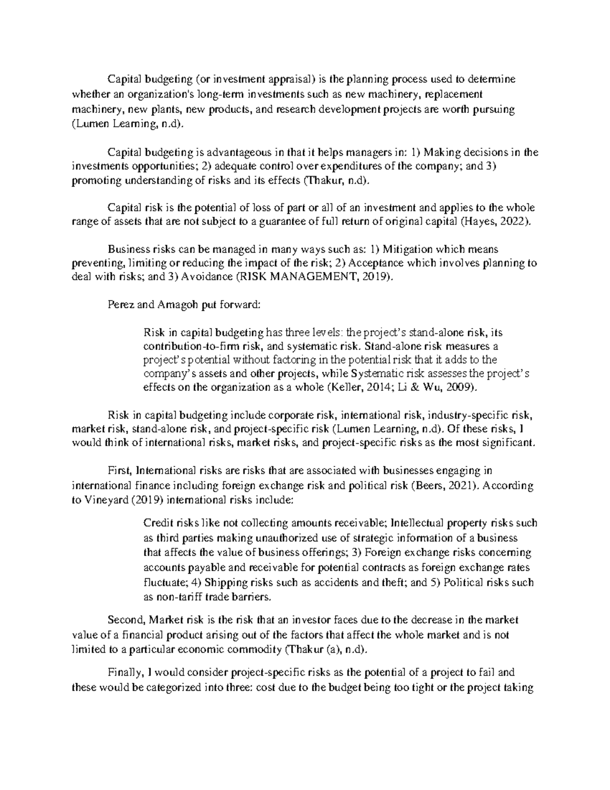 DA6 Capital Budgeting-28-7-22-5110-01 - Capital budgeting (or ...