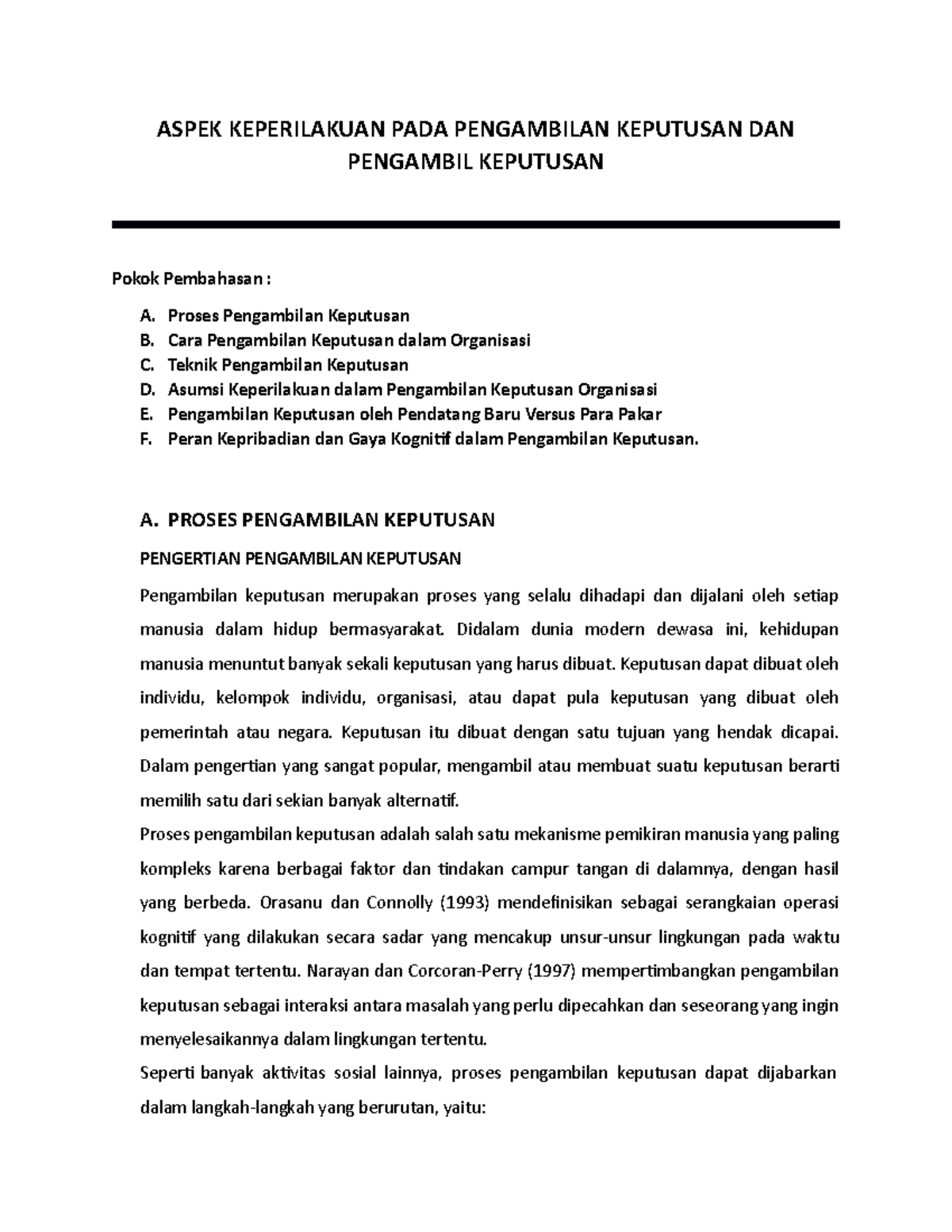 8.Aspek Keperilakuan Pada Pengambilan Keputusan dan Pengambil Keputusan ...