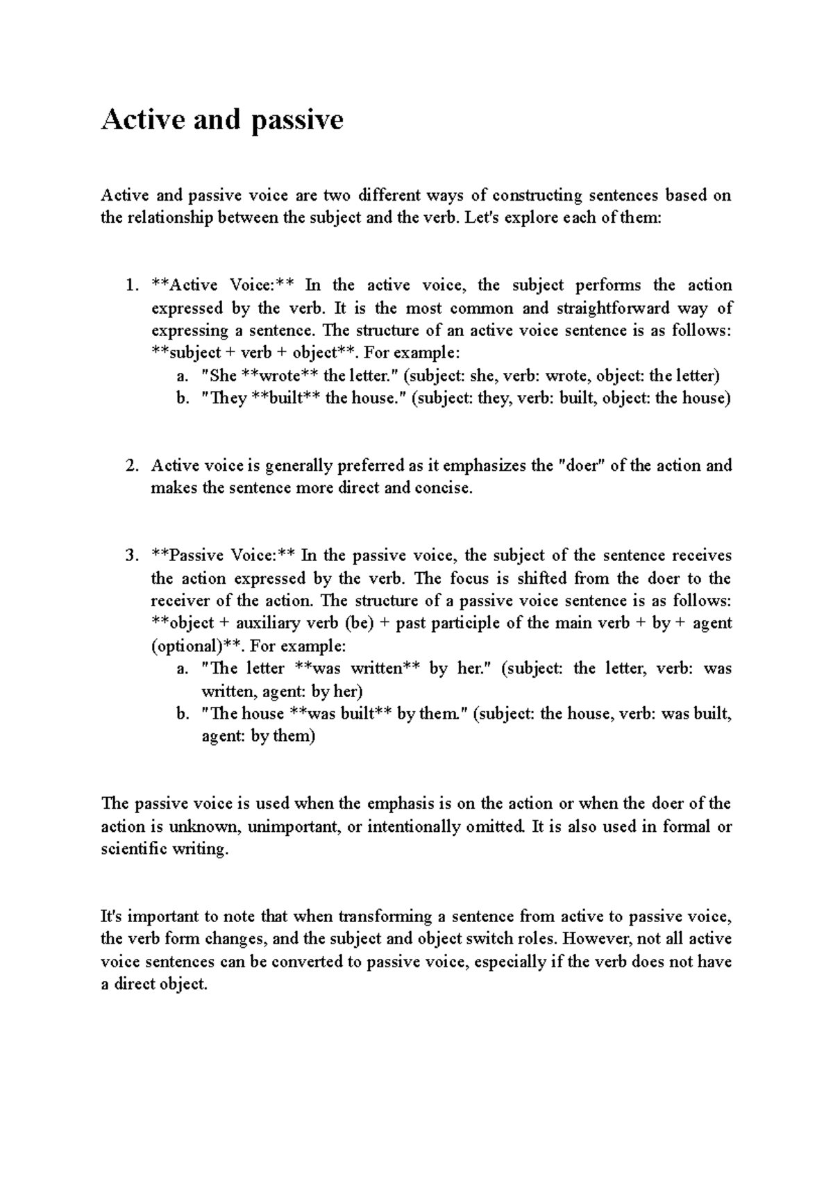 ,Active and passive - Active and passive Active and passive voice are ...